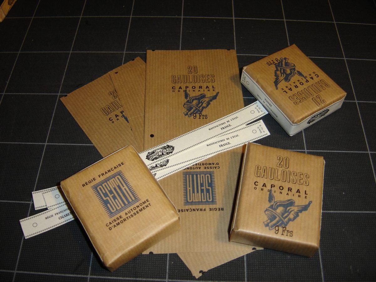 French 1943/44 Gauloises Cigarettes - Atlas Repro Paperwork & Props