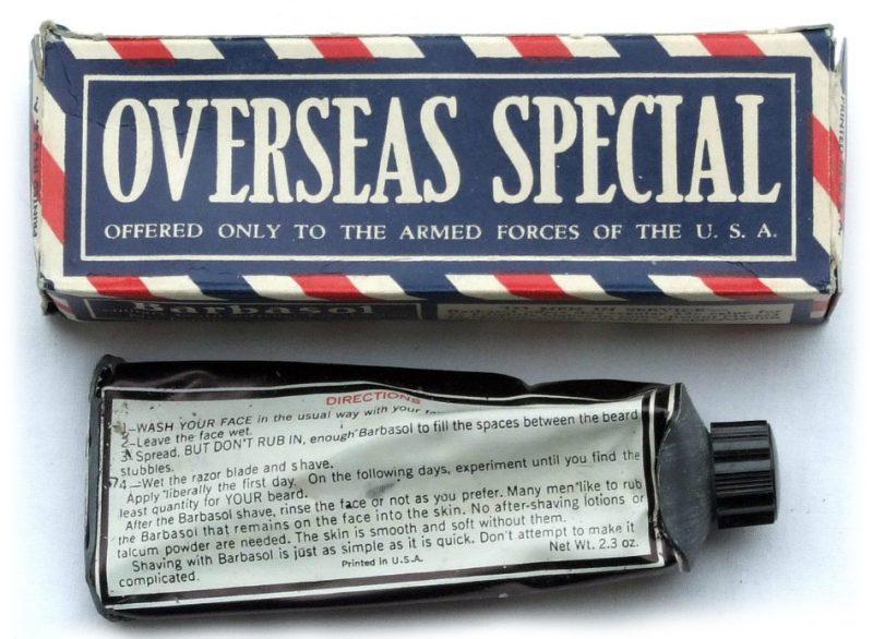 Barbasol, WW2 US “Overseas Special” Shaving Cream - Atlas Repro ...