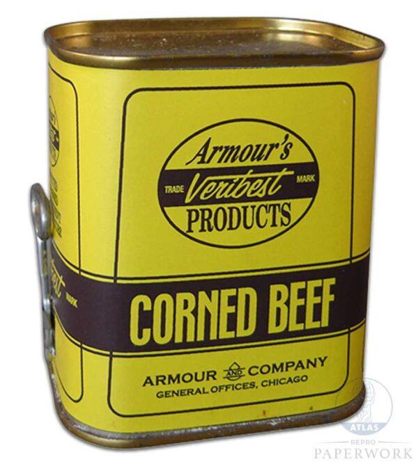 Armour's Veri-best Corned Beef label