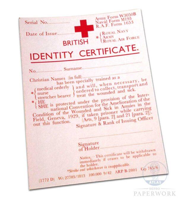Red Cross Identity Card