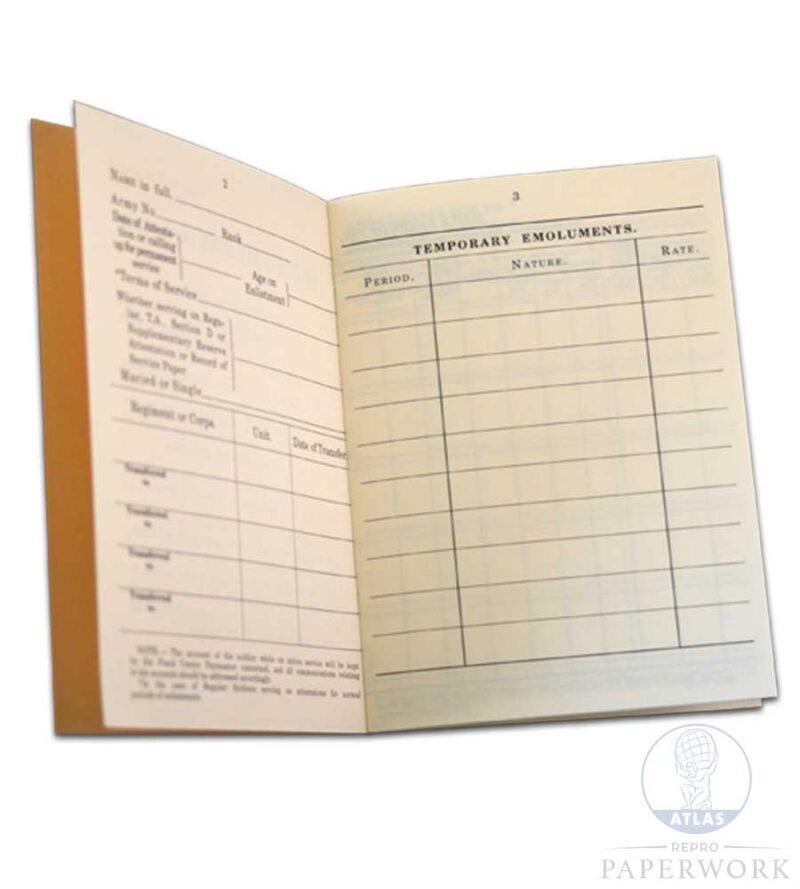 AB64 Pay Book Replica – Perfect for Reenactments and Displays