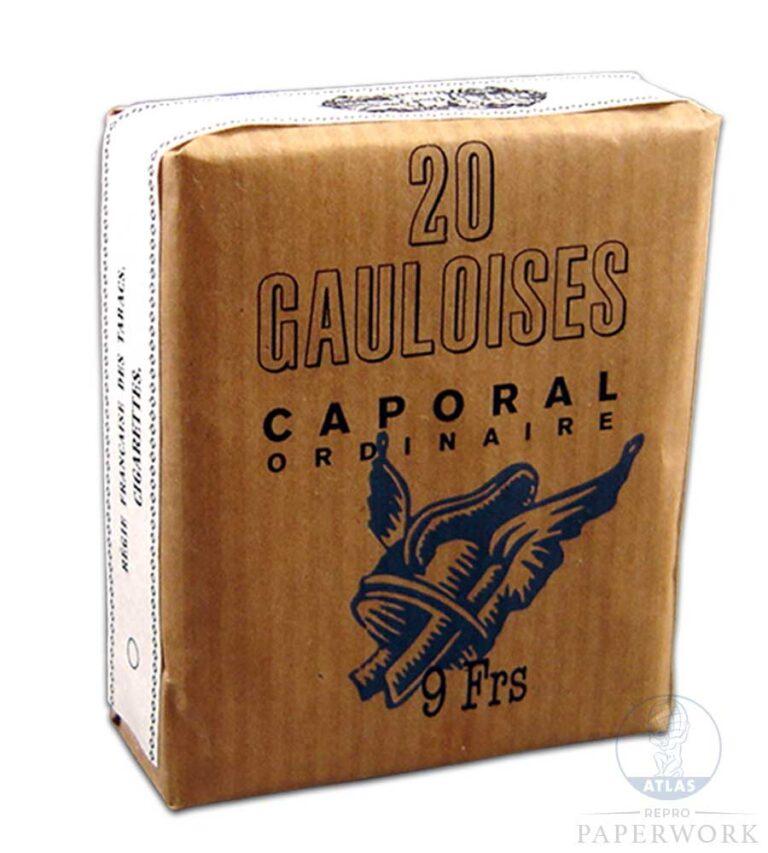 Reproduction wartime WW2 French Cigarettes Pack Gauloises Caporal ...