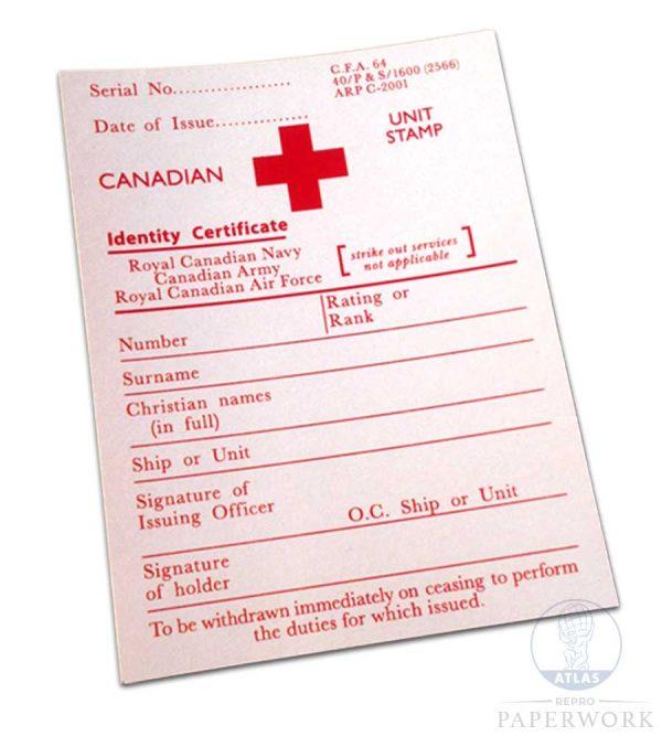 Red Cross Identity Card