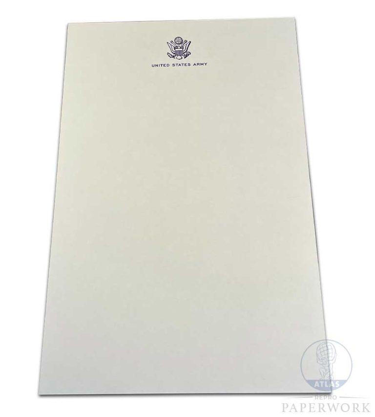 US Army Writing paper - Atlas Repro Paperwork & Props