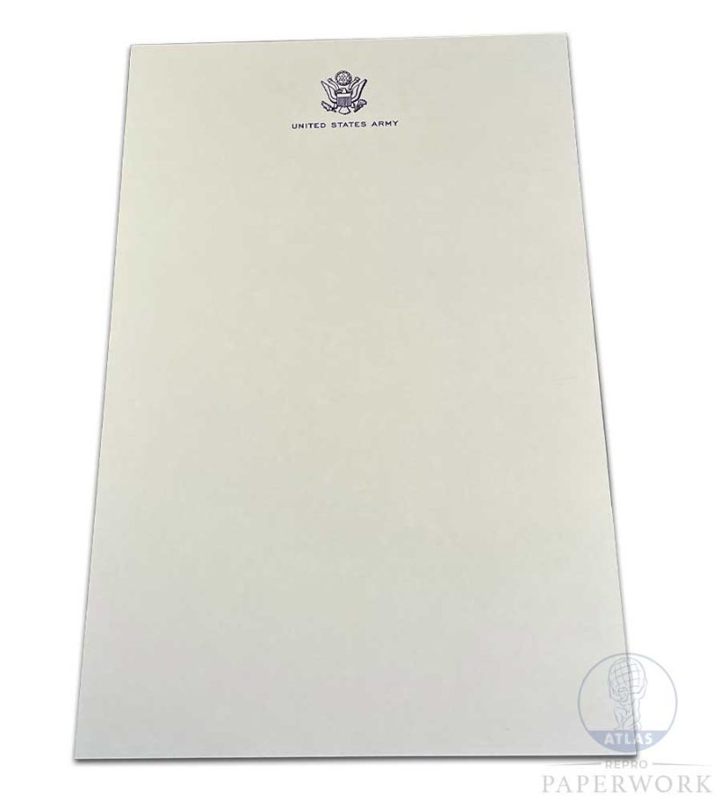 US Army Writing paper - Atlas Repro Paperwork & Props