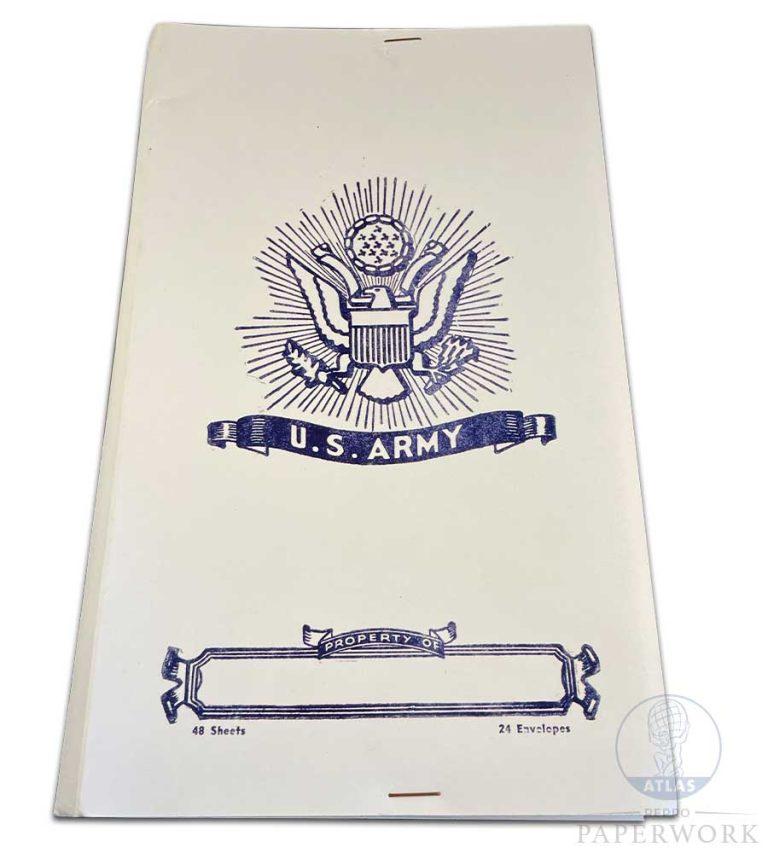 US Army Writing Kit Cover - Atlas Repro Paperwork & Props